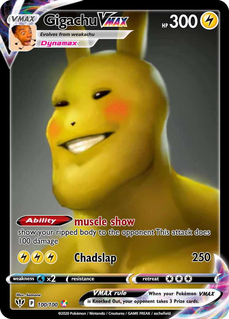Gigachu - floppyfish | Pokécardmaker.net