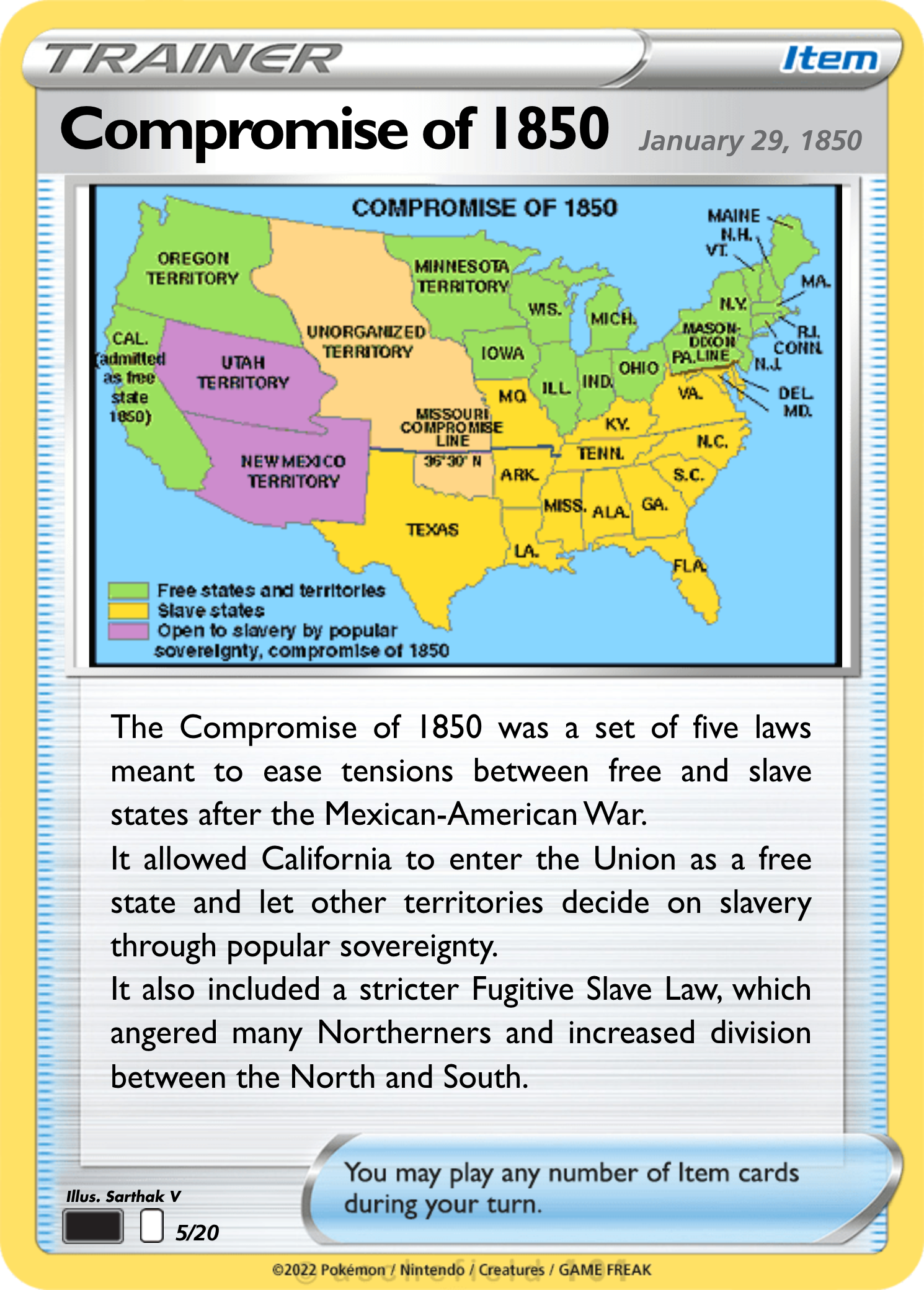 Compromise of 1850 - fr123 | Pokécardmaker.net