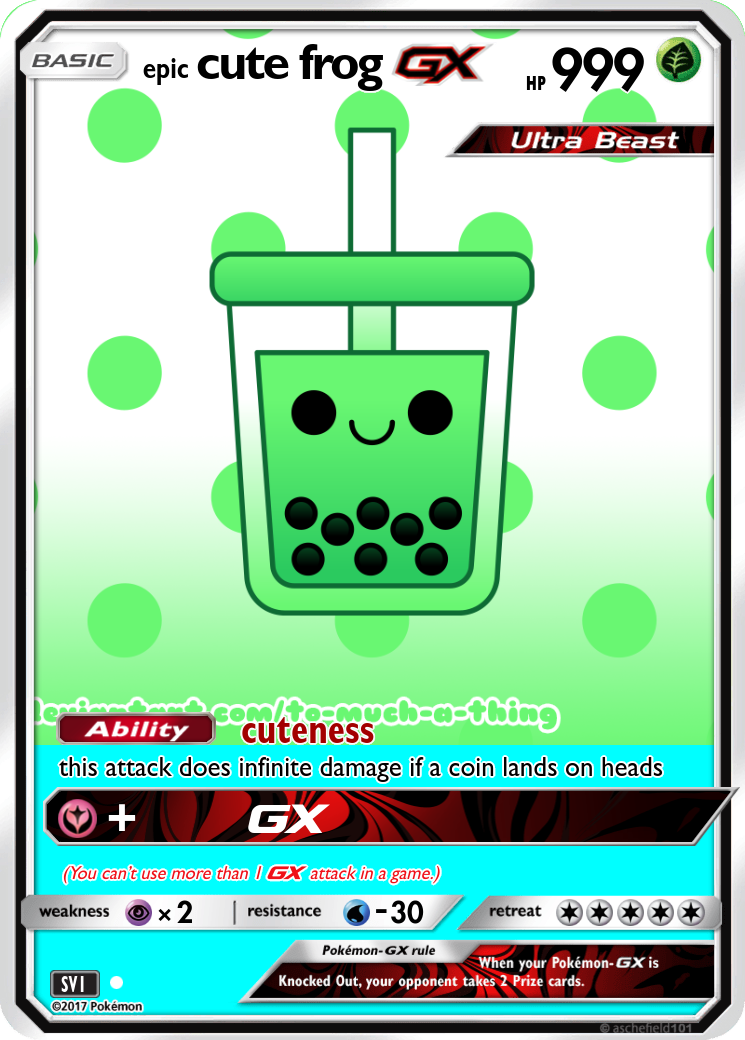cute frog - fries | Pokécardmaker.net