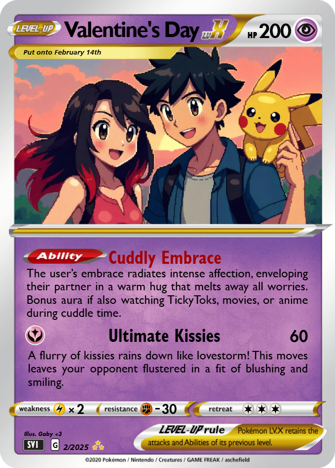 Valentine's Day - gabybirthday | Pokécardmaker.net