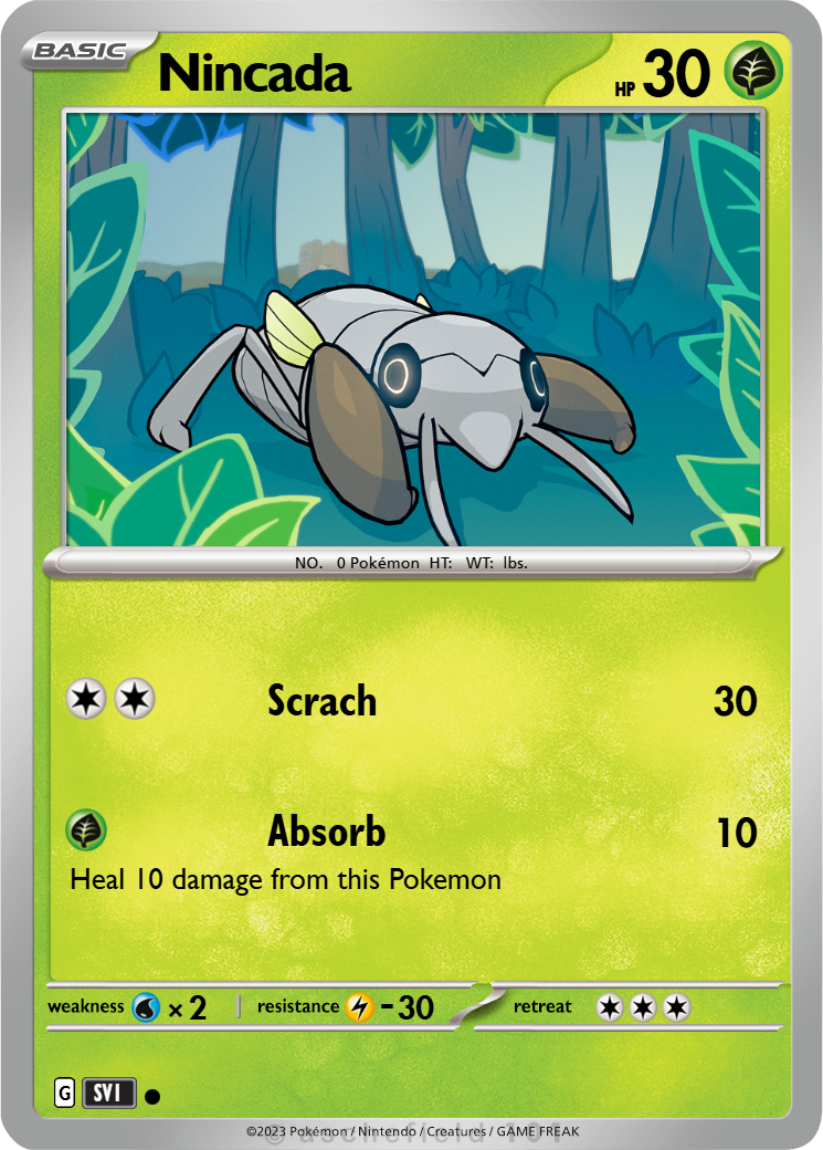 Nincada - gamemoder | Pokécardmaker.net