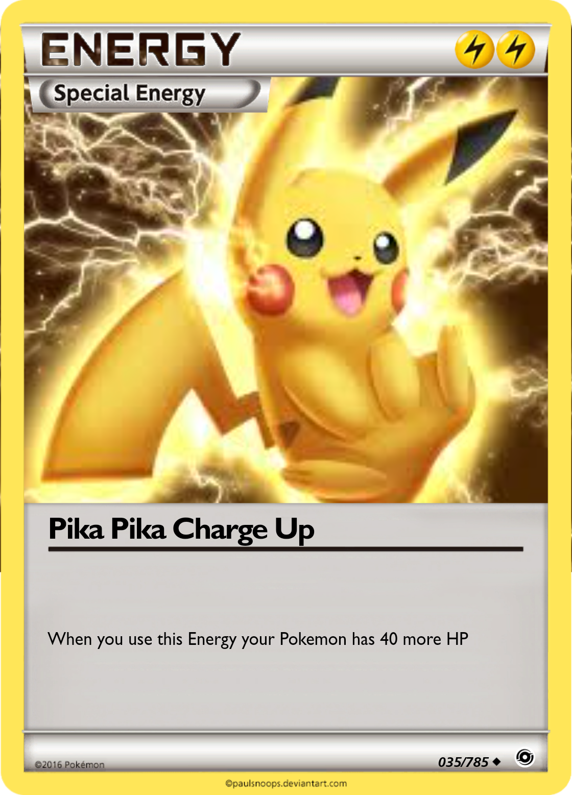 Pika Pika Charge Up - gid12534 | Pokécardmaker.net