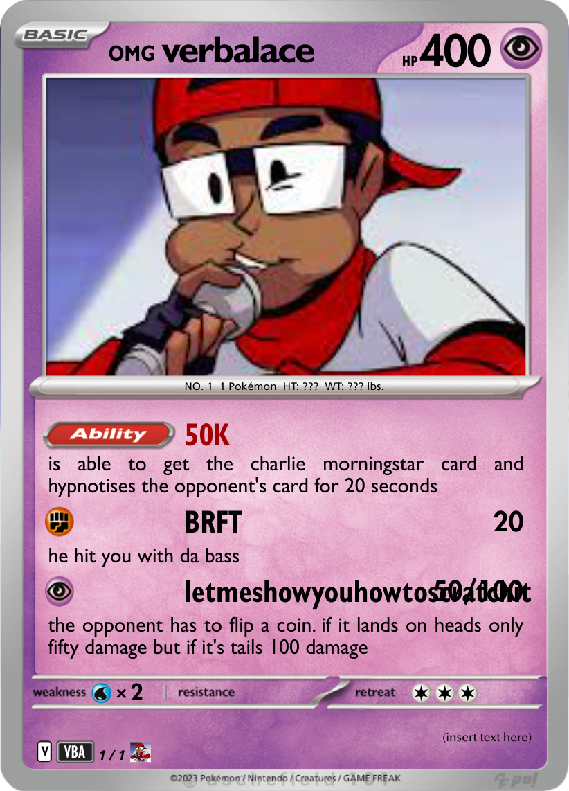 verbalace - glitch | Pokécardmaker.net