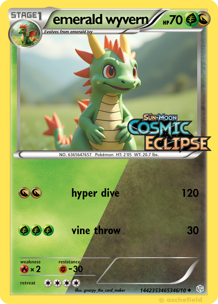 emerald wyvern - gnarpy_the_pokemon_maker | Pokécardmaker.net