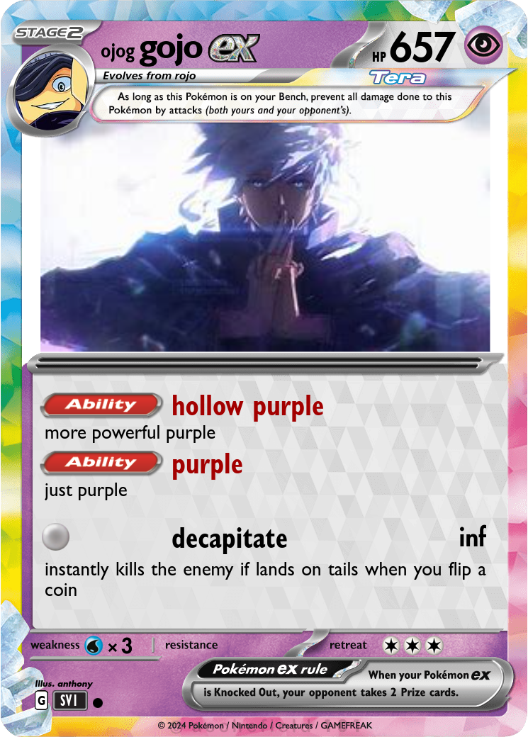 gojo - god_pokemon-maker12345678 | Pokécardmaker.net