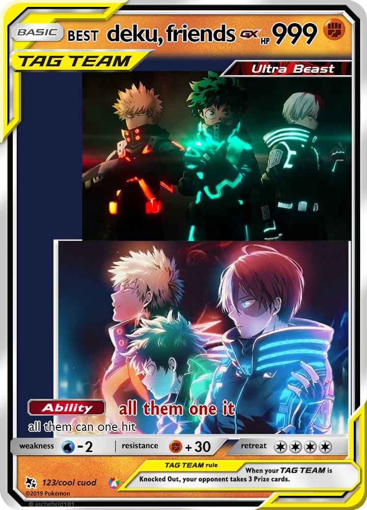 deku, friends - goku | Pokécardmaker.net