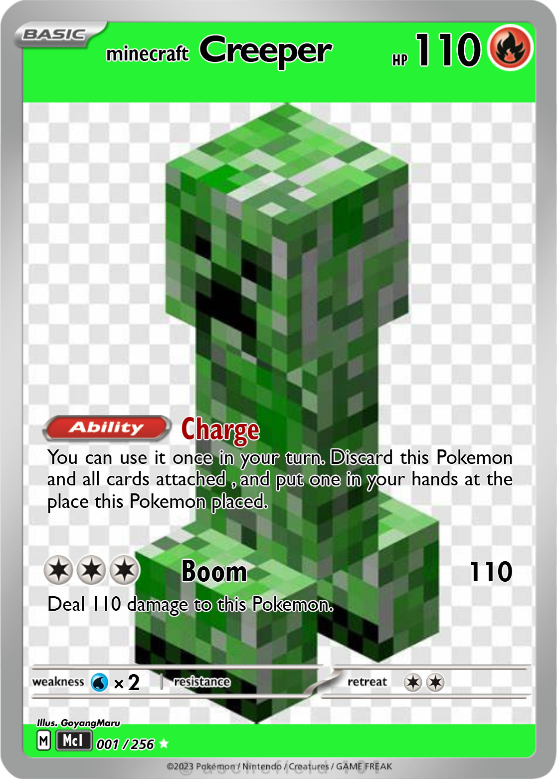 Creeper - goyangmaru | Pokécardmaker.net