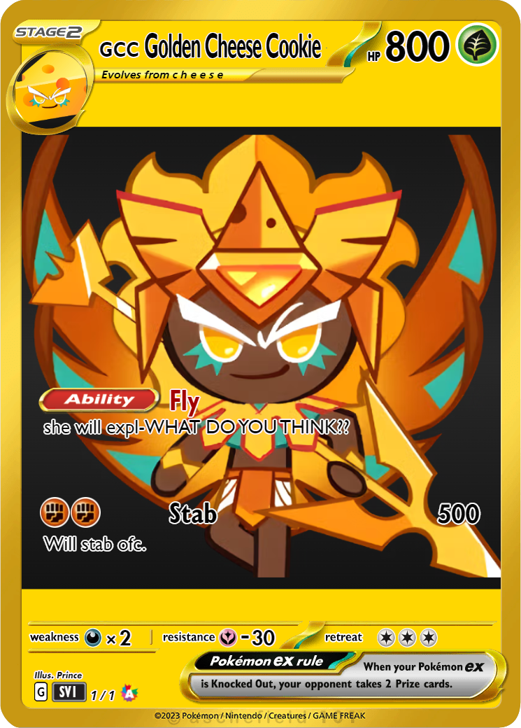 Golden Cheese Cookie - gyat_cenat | Pokécardmaker.net