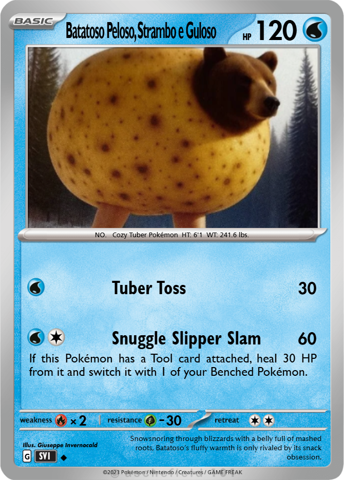Batatoso Peloso, Strambo e Guloso - hectorinspace | Pokécardmaker.net