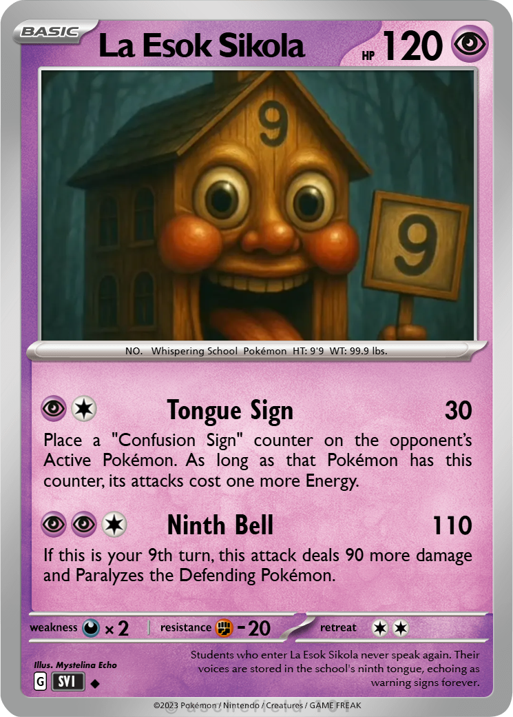 La Esok Sikola - hectorinspace | Pokécardmaker.net