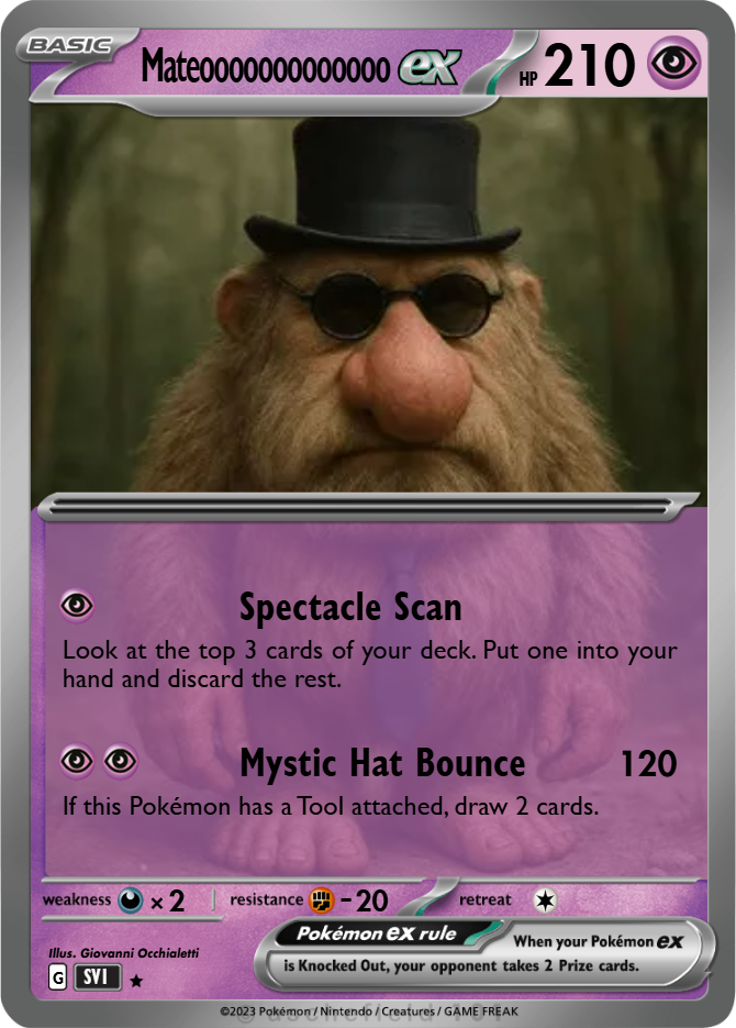 Mateooooooooooooo - hectorinspace | Pokécardmaker.net