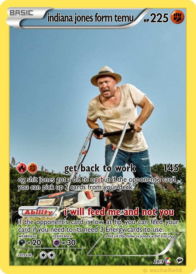 indiana jones form temu - hugo | Pokécardmaker.net