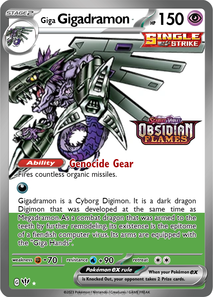 Gigadramon - hugopato | Pokécardmaker.net