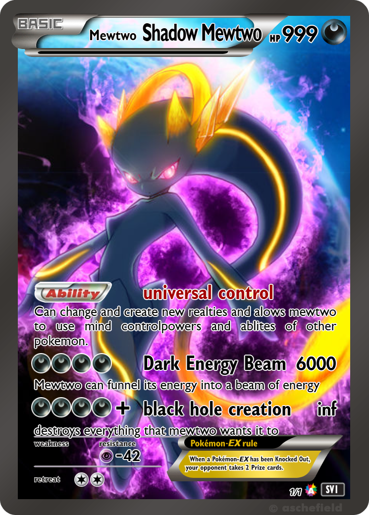 Shadow Mewtwo - iek | Pokécardmaker.net