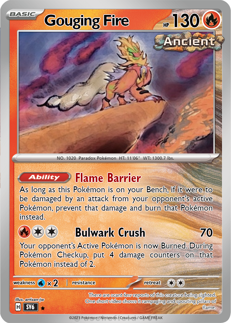 Gouging Fire - iizaru | Pokécardmaker.net