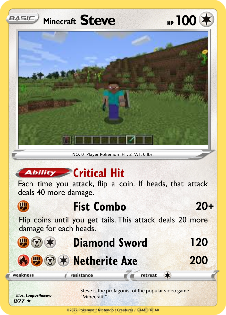 Steve - impromptu_seal | Pokécardmaker.net