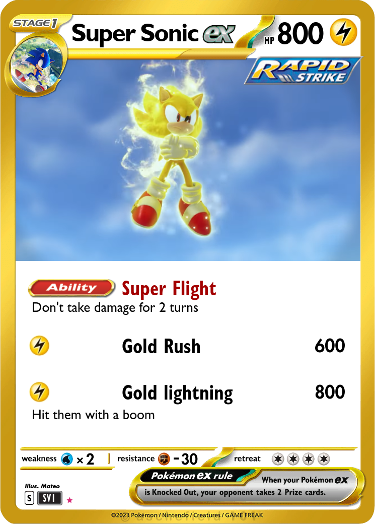 Super Sonic - inFinite300 | Pokécardmaker.net