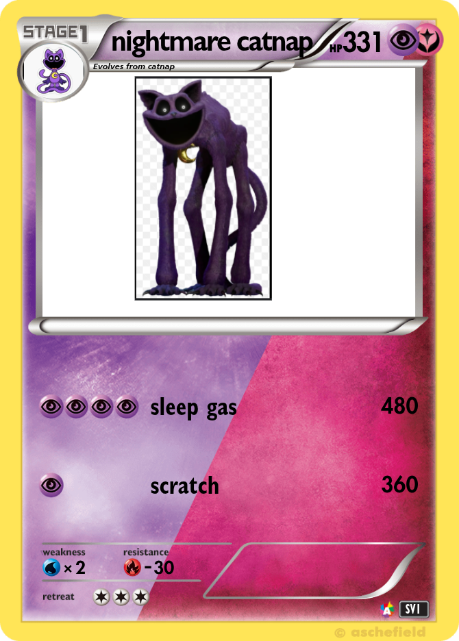 nightmare catnap - ironjdog | Pokécardmaker.net