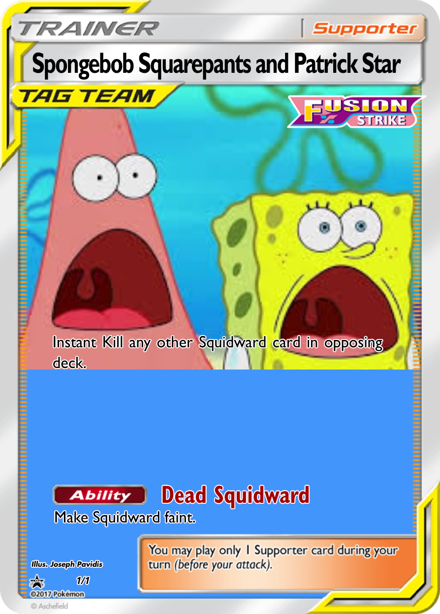 Spongebob Squarepants and Patrick Star - j72 | Pokécardmaker.net