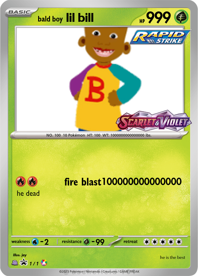 lil bill - jayden123 | Pokécardmaker.net