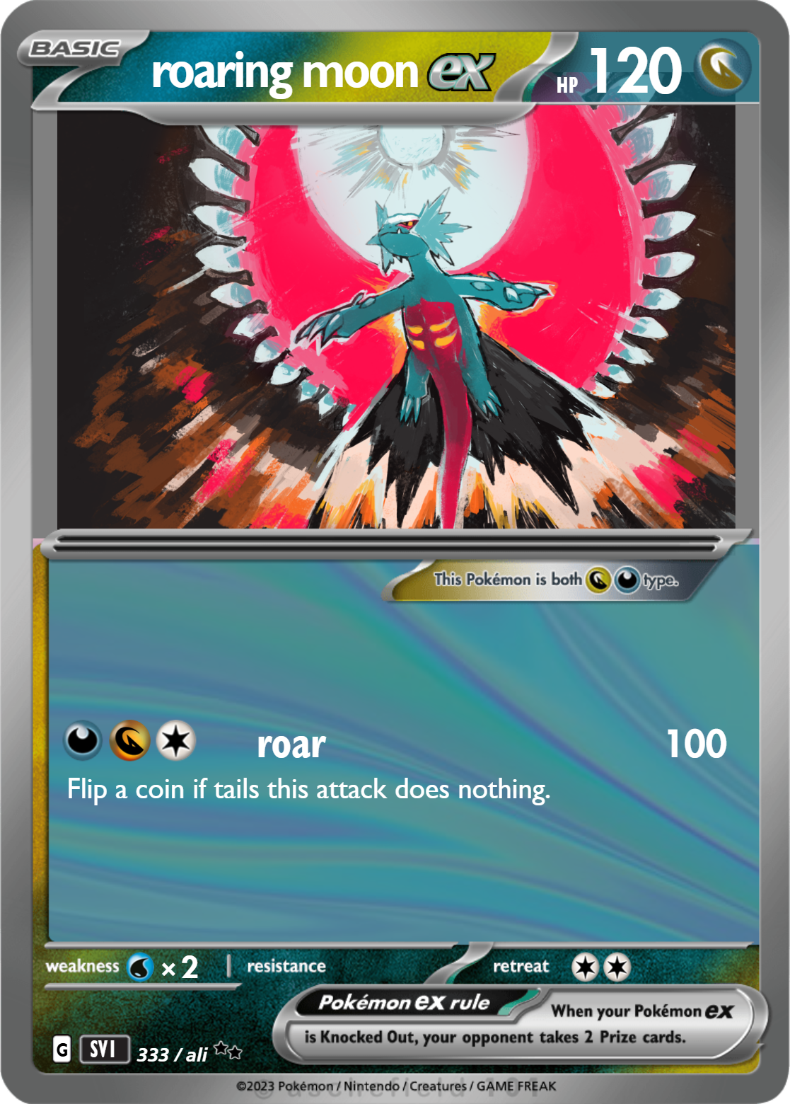 roaring moon - jerrymouseling | Pokécardmaker.net
