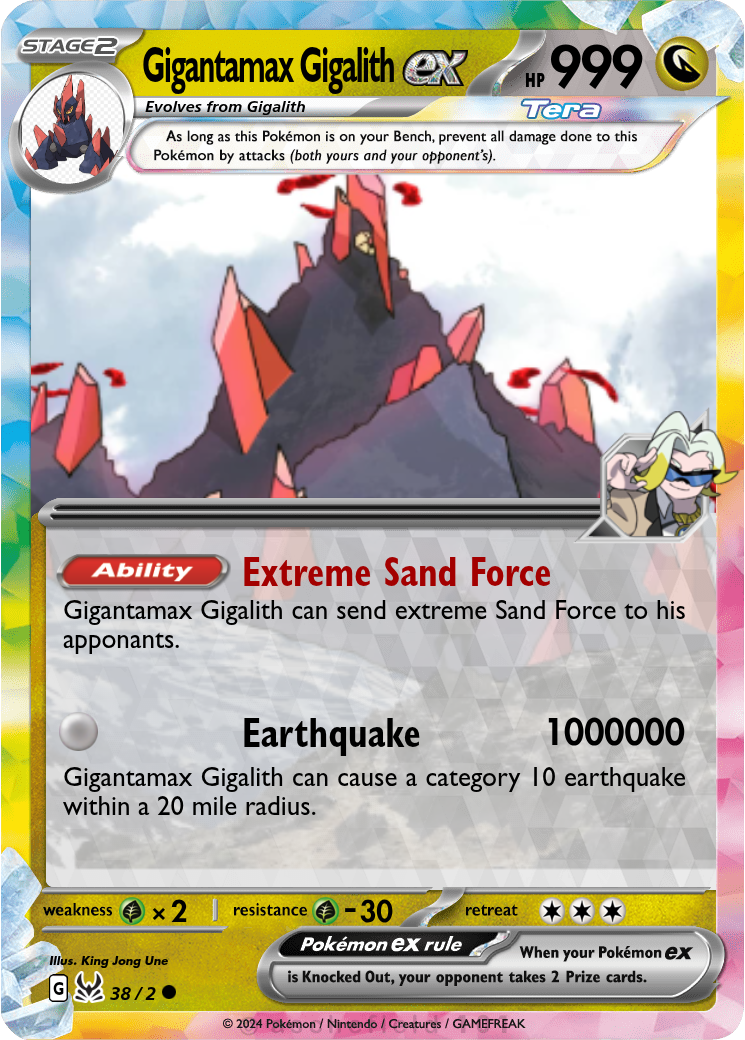 Gigantamax Gigalith - jjdagoat | Pokécardmaker.net