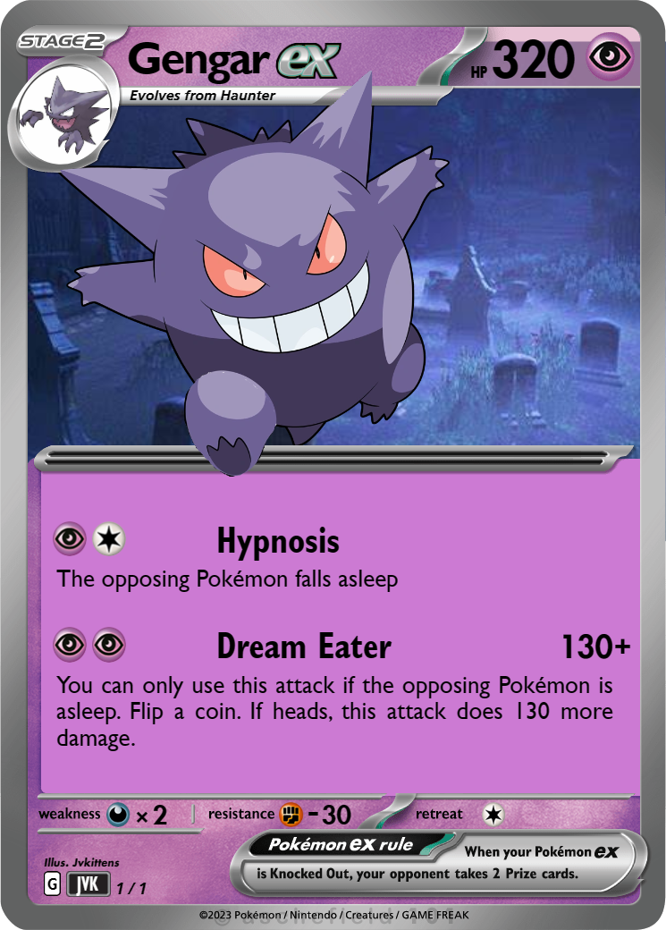 Gengar - jvkittens | Pokécardmaker.net