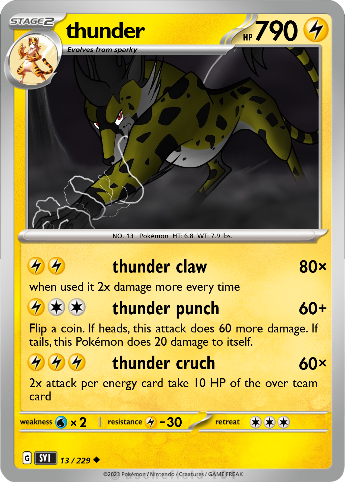 thunder - kai_2013 | Pokécardmaker.net