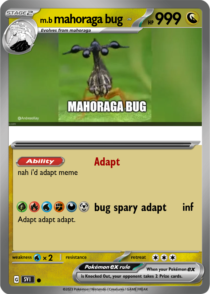 mahoraga bug - kaitofromtheanimereal | Pokécardmaker.net