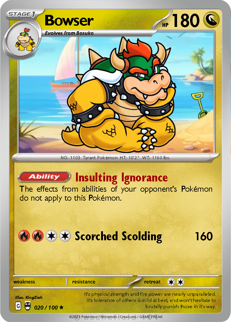 Bowser - kingziah | Pokécardmaker.net