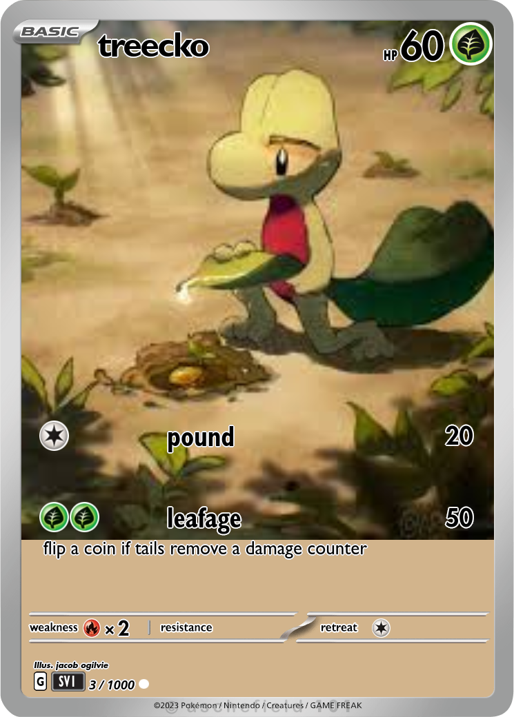 treecko - kitta | Pokécardmaker.net