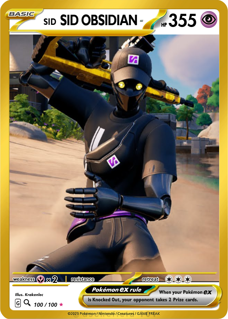 SID OBSIDIAN - krakenlec | Pokécardmaker.net