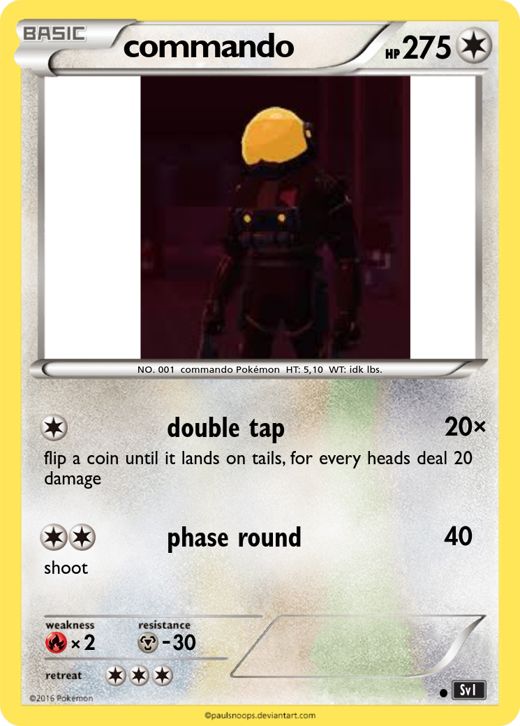 commando - kristopher | Pokécardmaker.net
