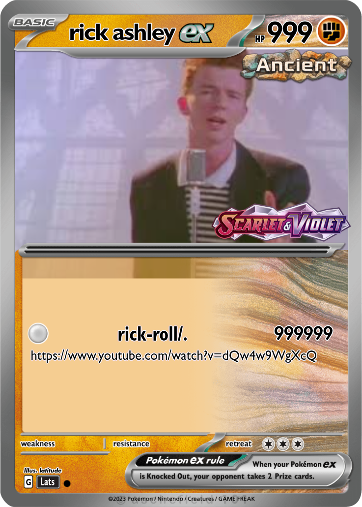 rick ashley - latitude | Pokécardmaker.net
