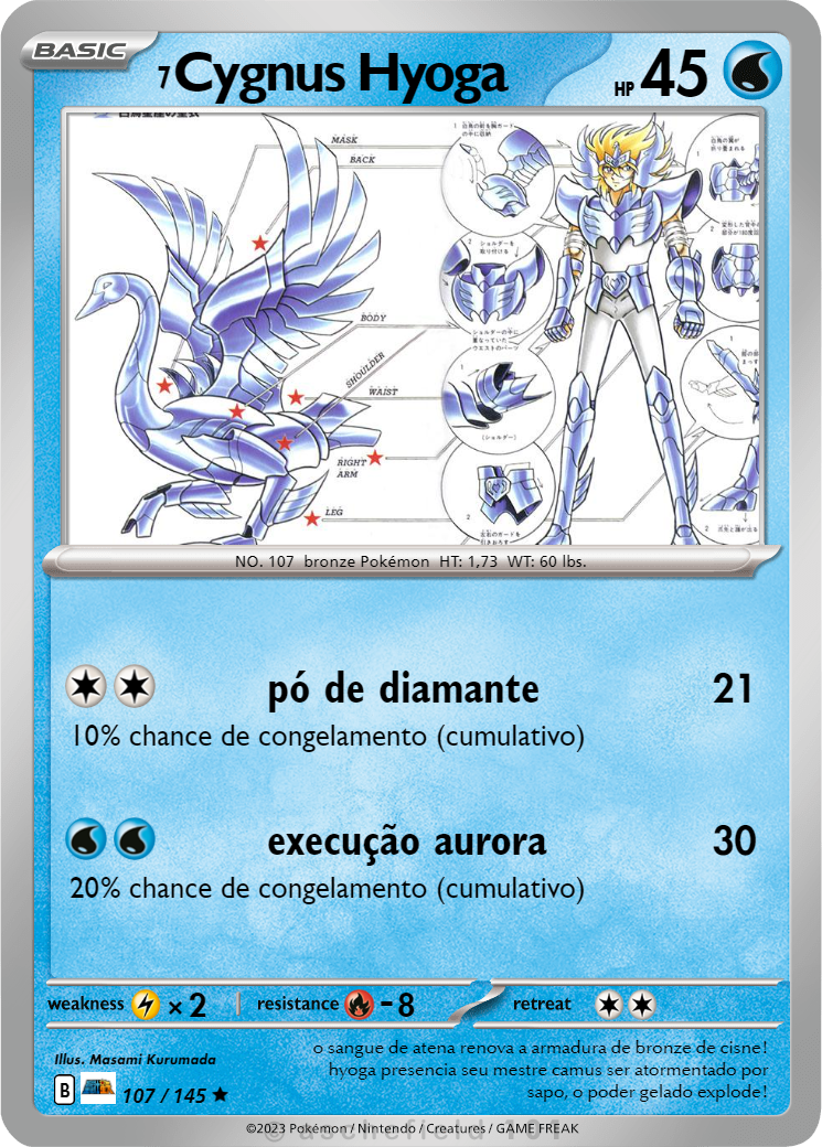Cygnus Hyoga - leejunfan | Pokécardmaker.net