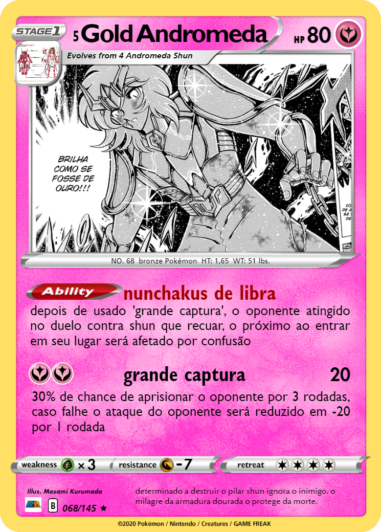 Gold Andromeda - leejunfan | Pokécardmaker.net