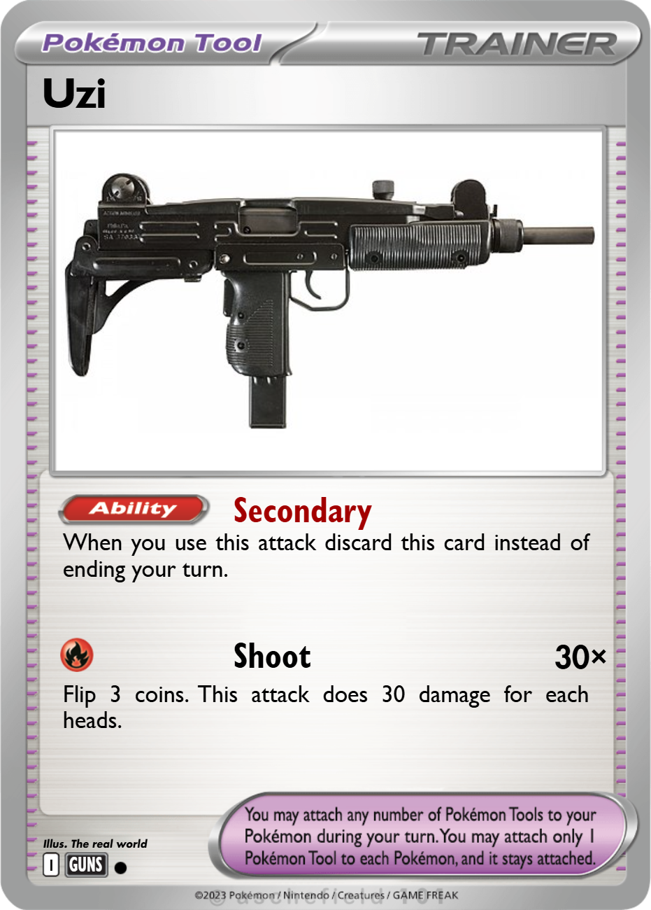 Uzi - level10 | Pokécardmaker.net