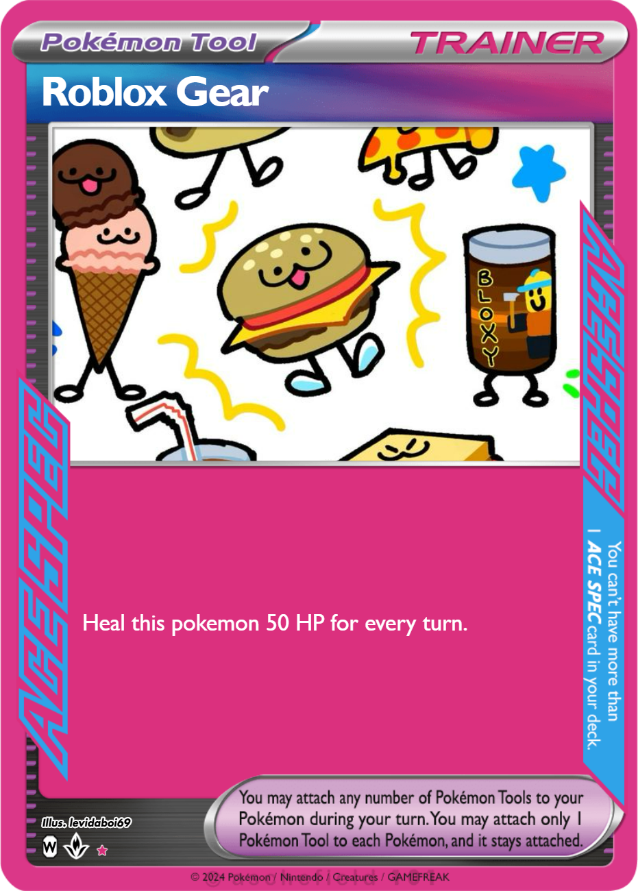 Roblox Gear - levidaboi69 | Pokécardmaker.net