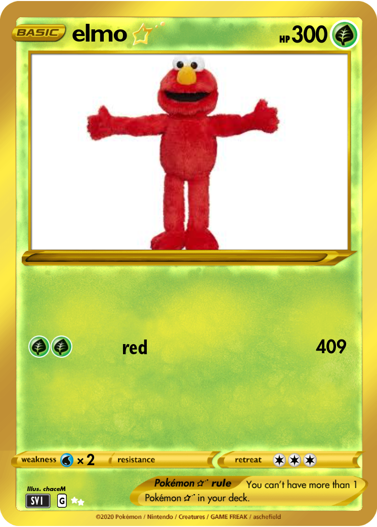 elmo - lexluther | Pokécardmaker.net