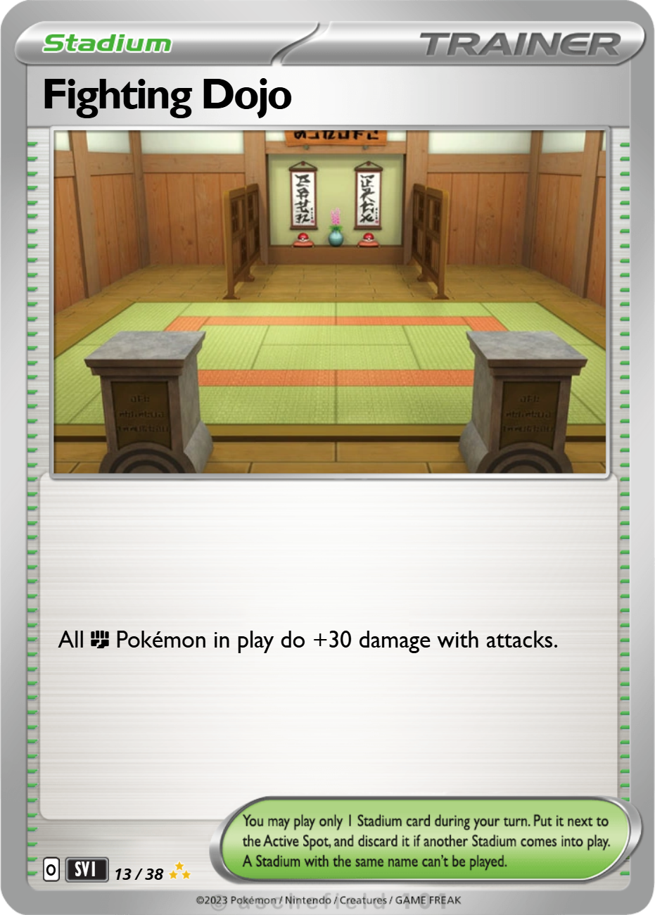 Fighting Dojo - leydenjar | Pokécardmaker.net