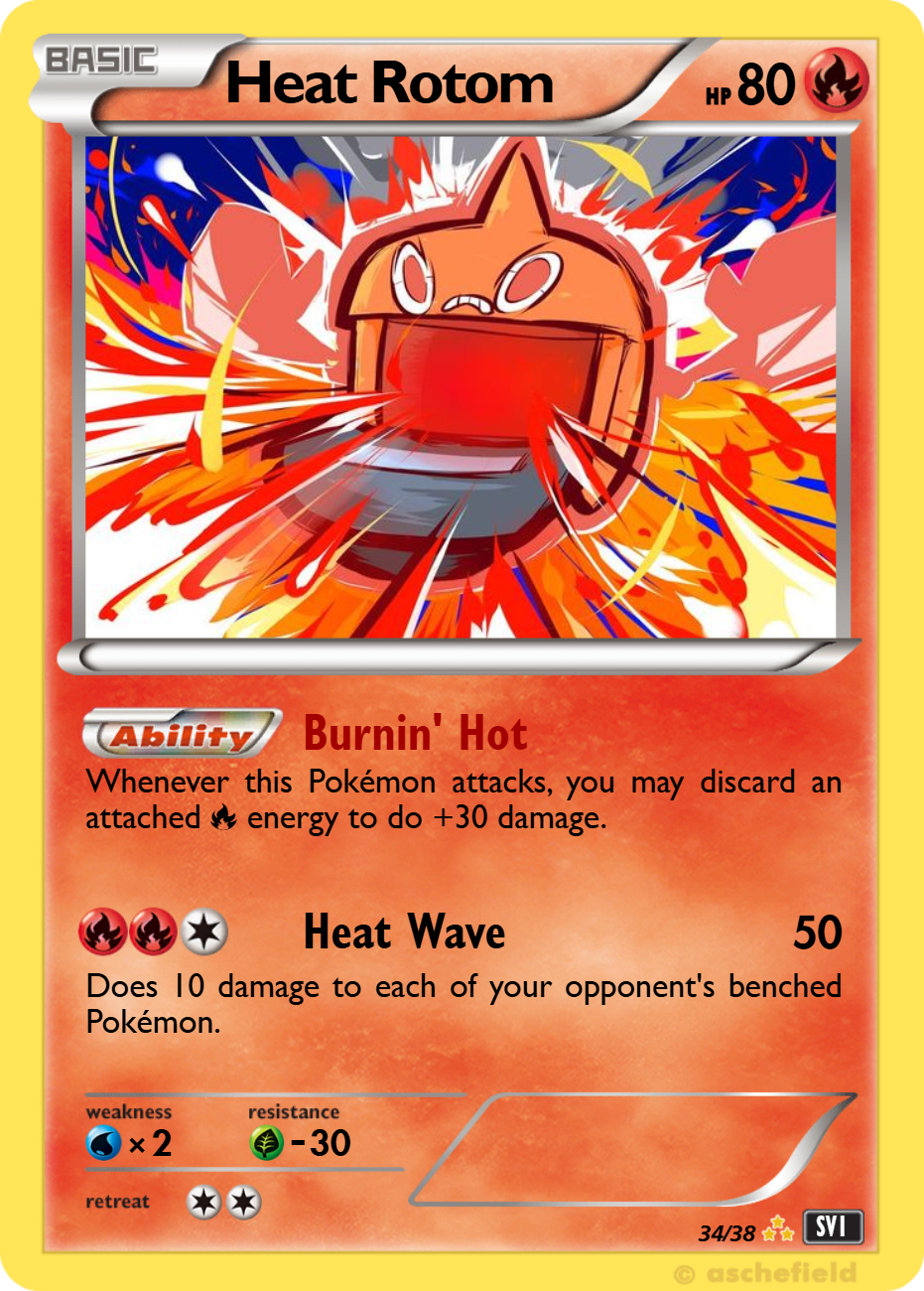 Heat Rotom - leydenjar | Pokécardmaker.net