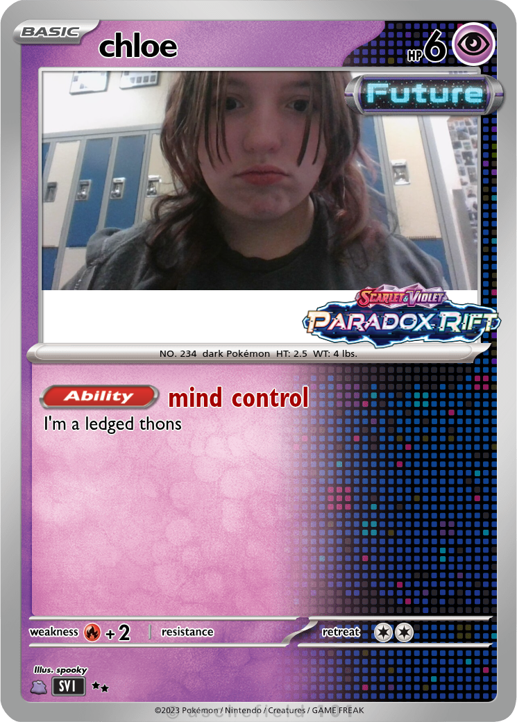 chloe - lol123weeee | Pokécardmaker.net
