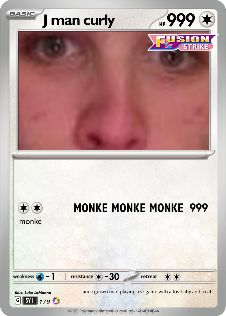 J man curly - lookie | Pokécardmaker.net