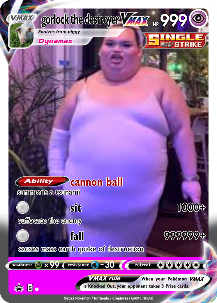 gorlock the destroyer - lsd | Pokécardmaker.net