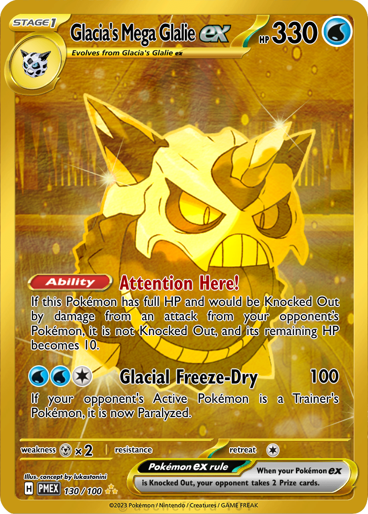 Glacia's Mega Glalie - lukastonini | Pokécardmaker.net