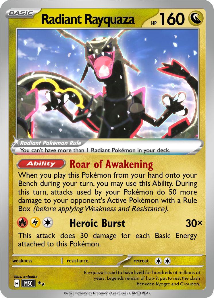 Radiant Rayquaza - madibye | Pokécardmaker.net