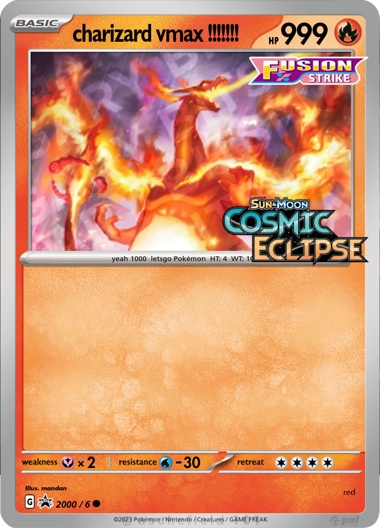 charizard vmax !!!!!!! - mandan | Pokécardmaker.net