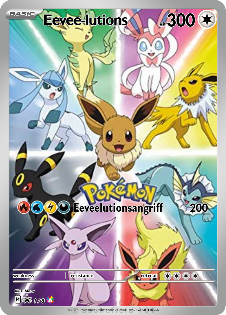Eevee-lutions - marvelouz | Pokécardmaker.net