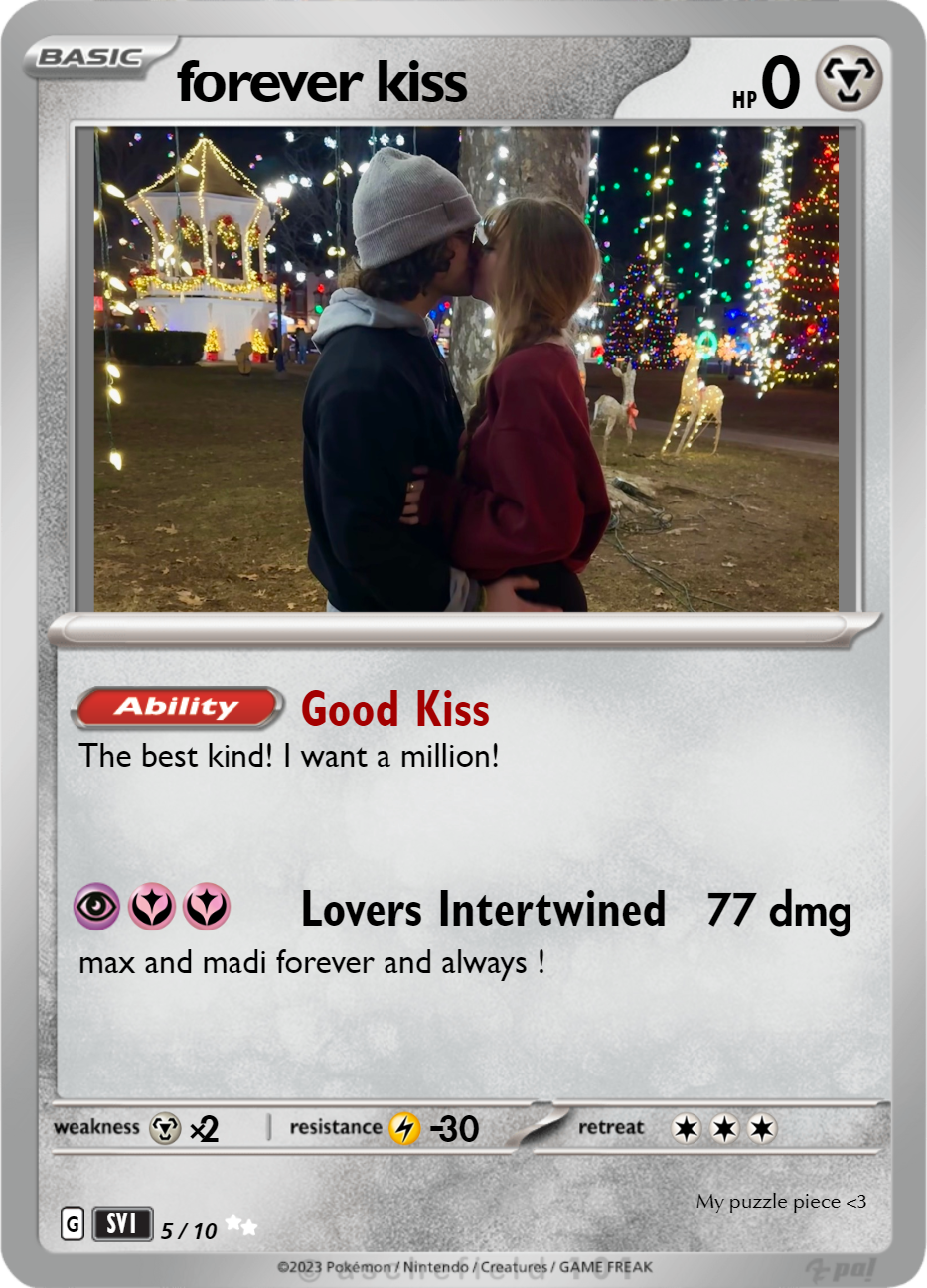 forever kiss - maxace72 | Pokécardmaker.net