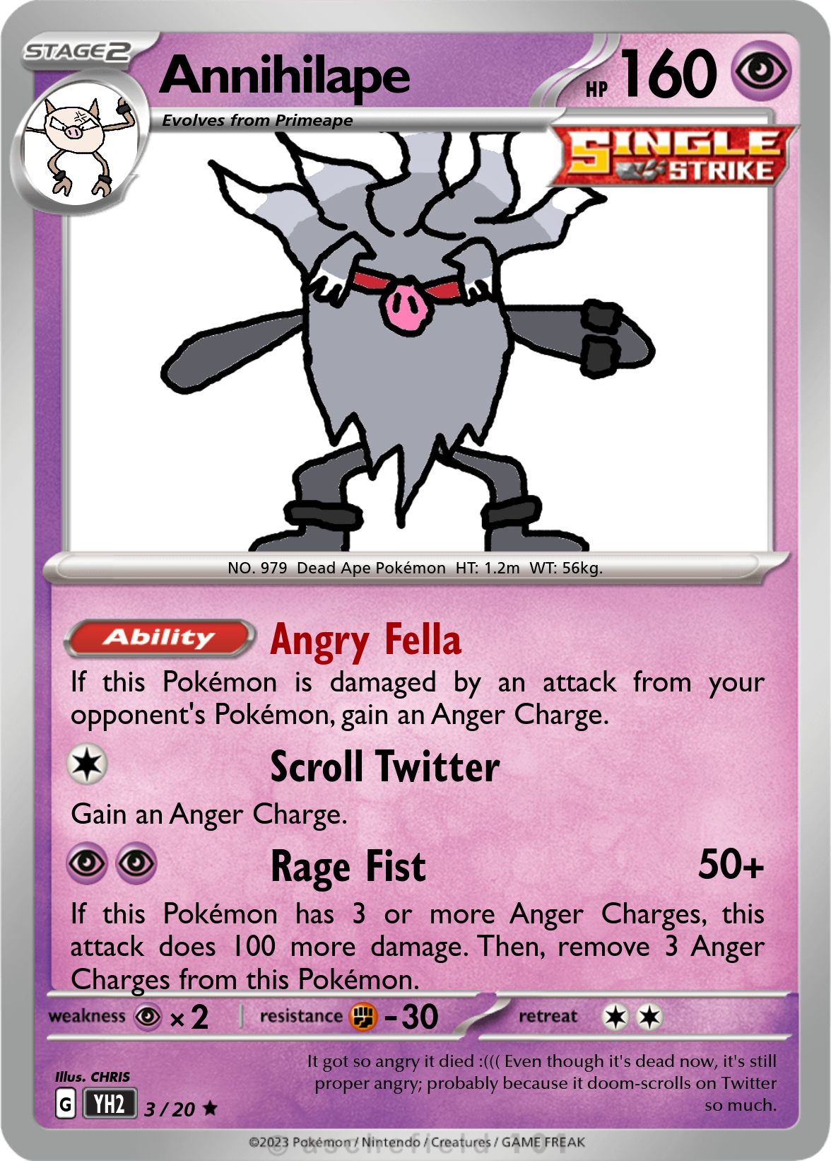Annihilape - mcgamergod | Pokécardmaker.net